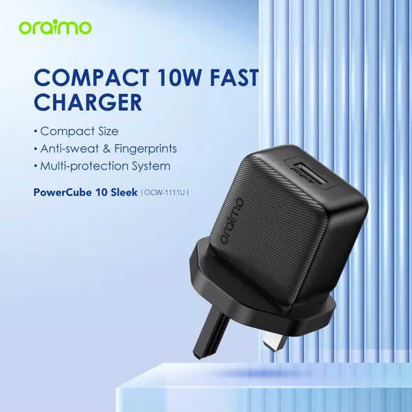 Oraimo Compact 10W Fast Charger USB to Type-c - Sokogala E-commerce