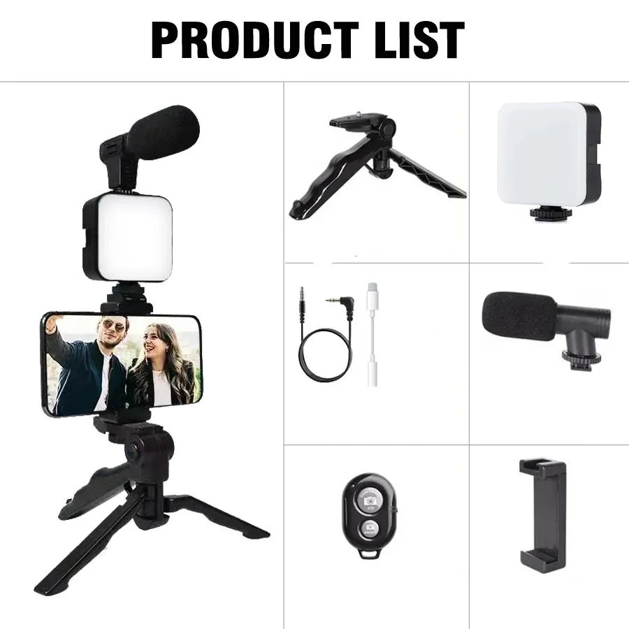 Smartphone Vlogging Kit With Tripod Phone Holder - Sokogala E-commerce